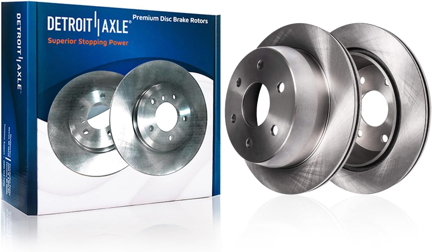 Amazon.com: Detroit Axle - 2 Rear Brake Rotors for 2019-2023 Ford Ranger, 2020 2021 2022 Disc ...