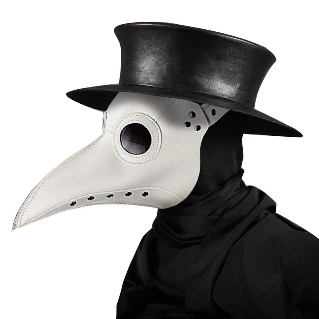 Gothic Steampunk Beak Mask Pu Leather Bird Raven Jackdaw Full ...