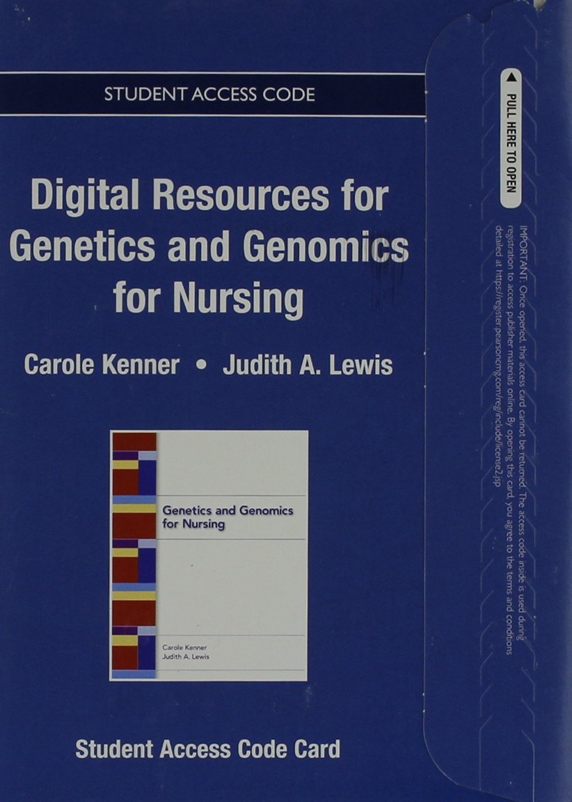 Textbook Resources Genetics and Genomics for Nursing - Access Card ...