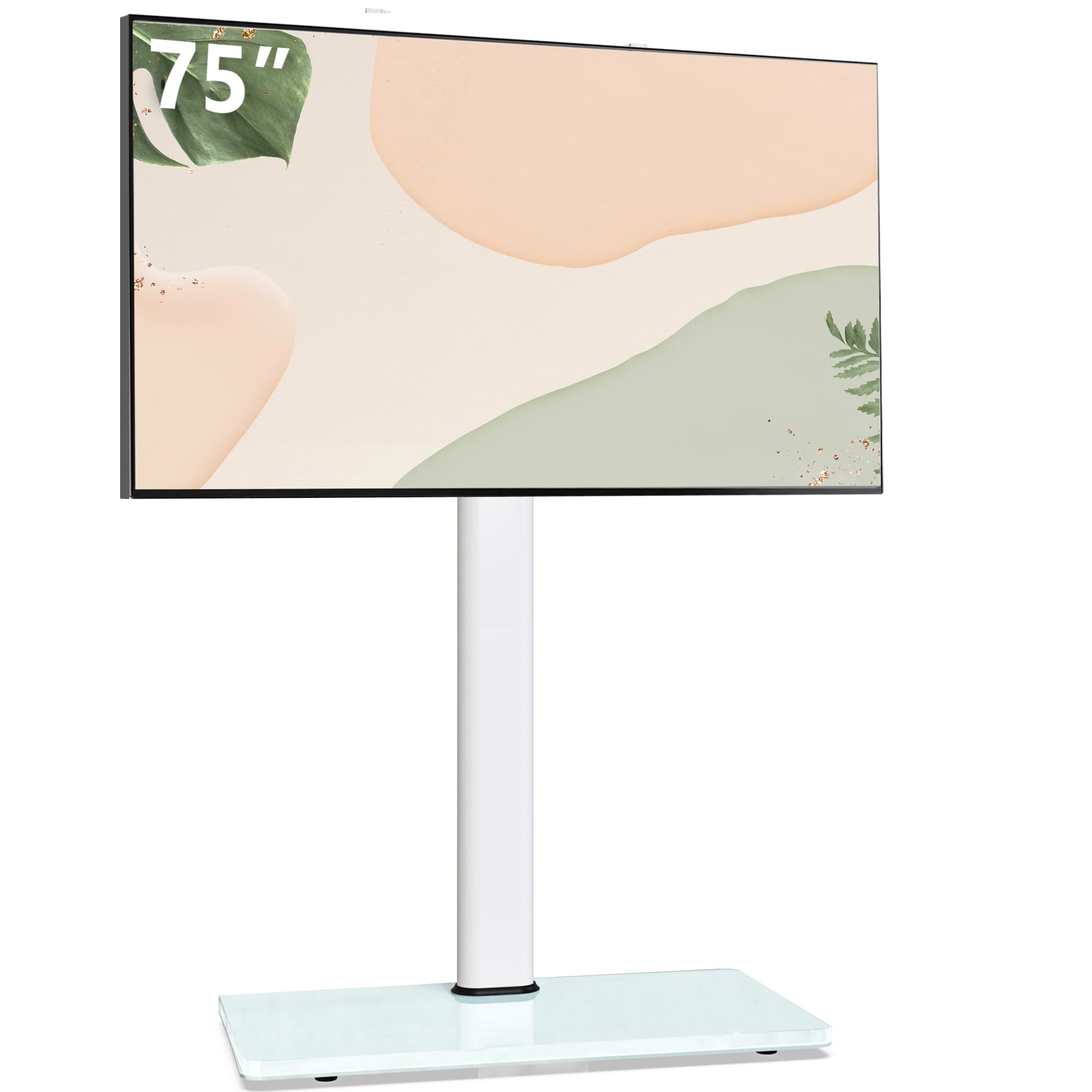 Amazon.com: AOKCOS Floor TV Stand with Swivel Mount for Most 43 to 75 ...