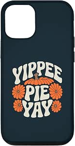 Amazon.com: iPhone 15 Pro Yippie Pie Yay Thanksgiving Retro 70s Pumpkin ...