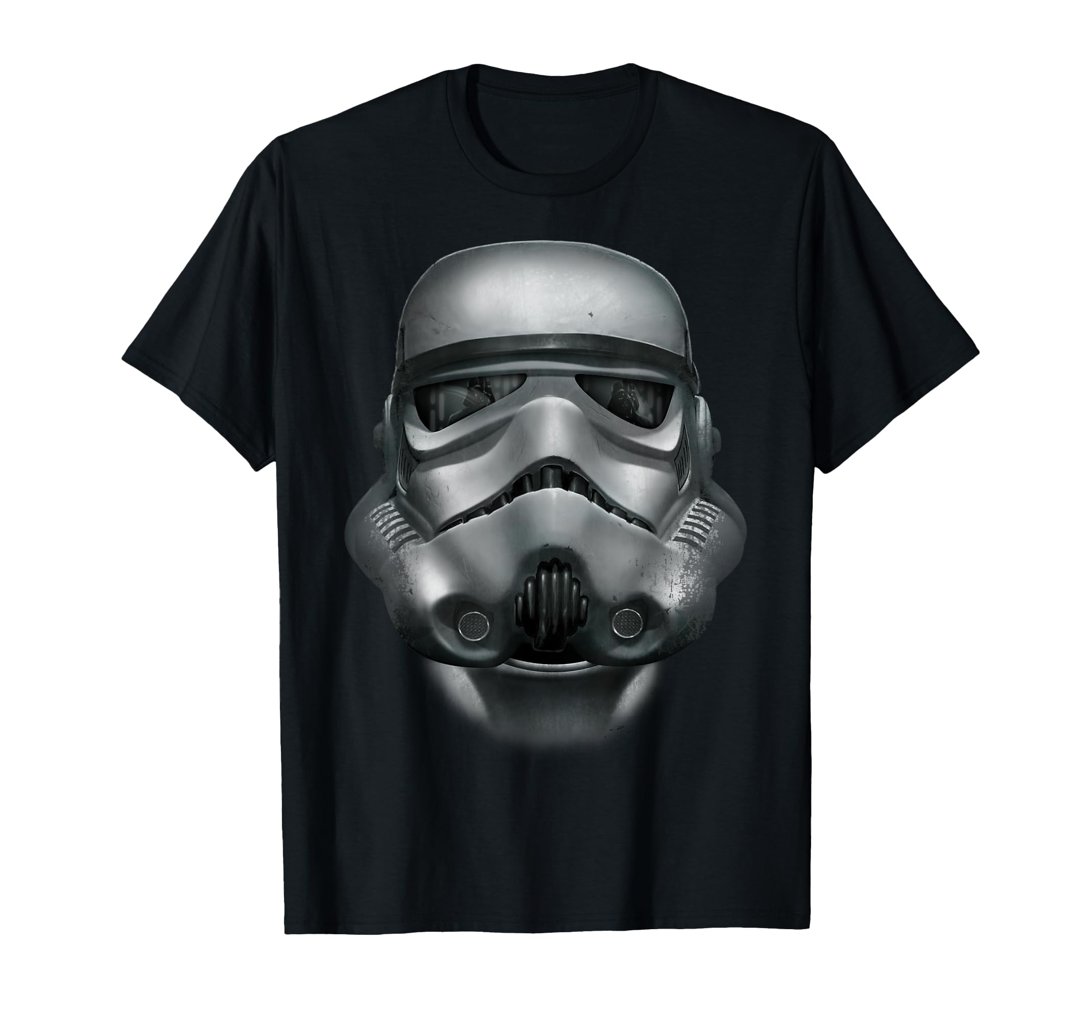 Amazon.com: Star Wars Stormtrooper Battle Worn Helmet Graphic T-Shirt T ...
