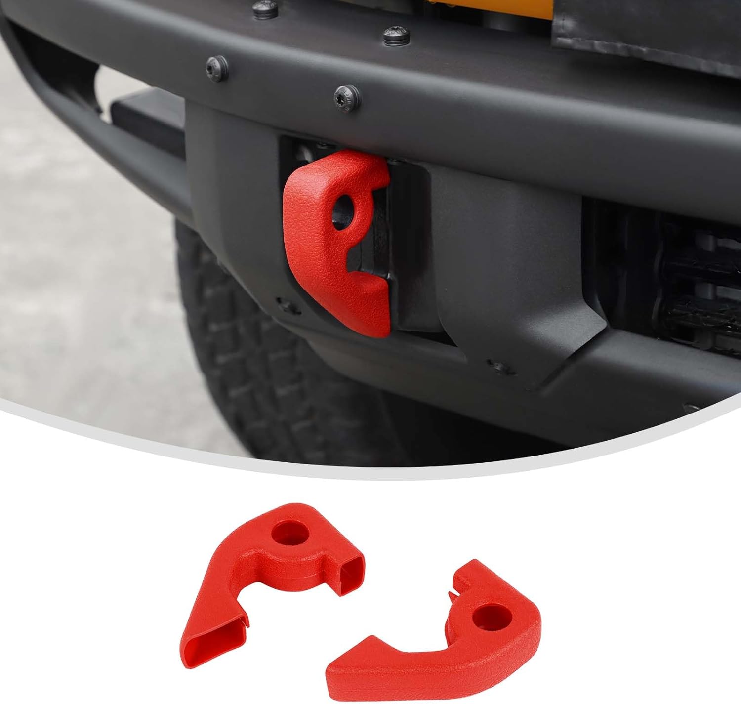 Amazon.com: Linskip for Modular Steel Bumper Tow Hook Covers Fit for ...