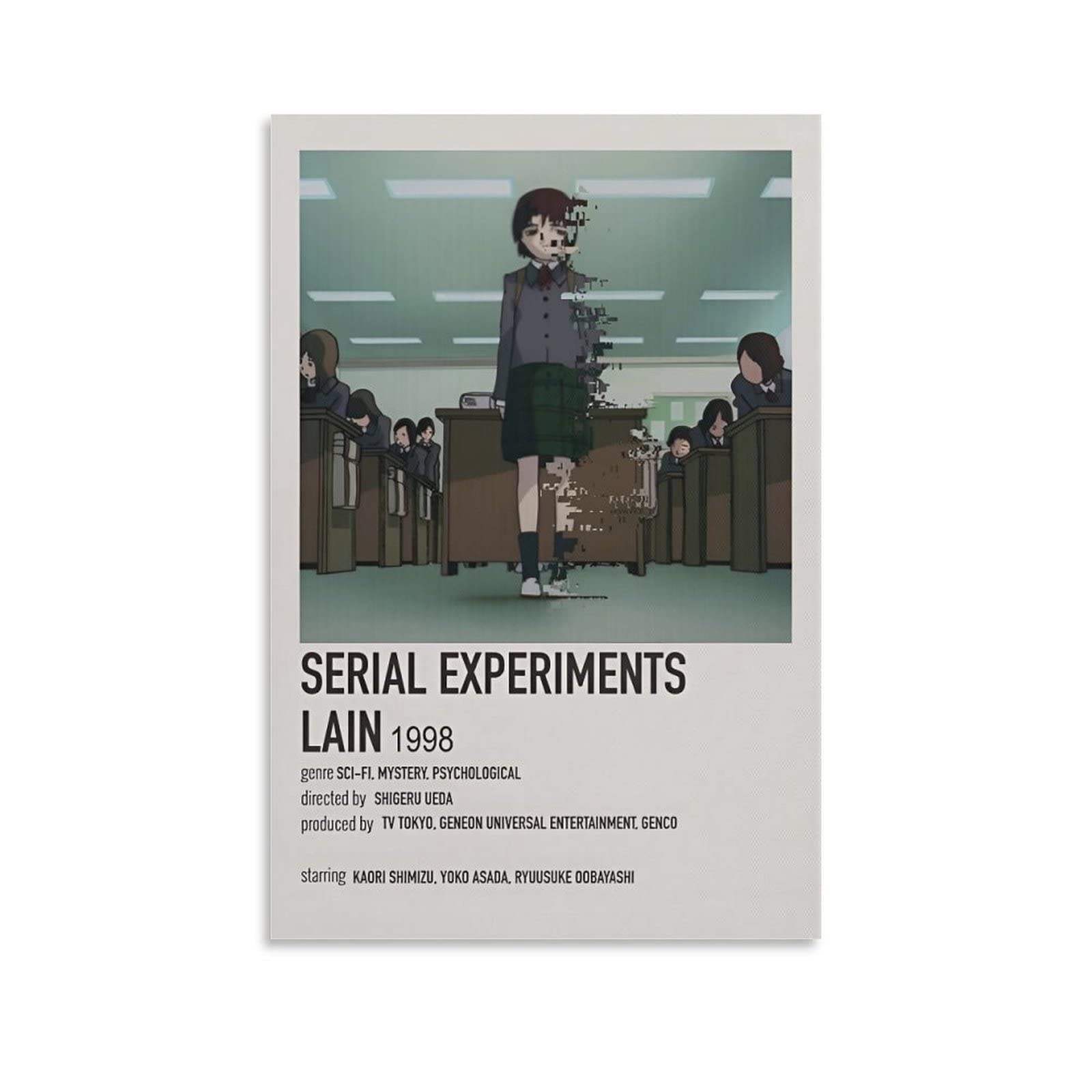 Amazon.com: JOIBKD POSTER Serial Experiments Lain Cartoon Anime Poster ...