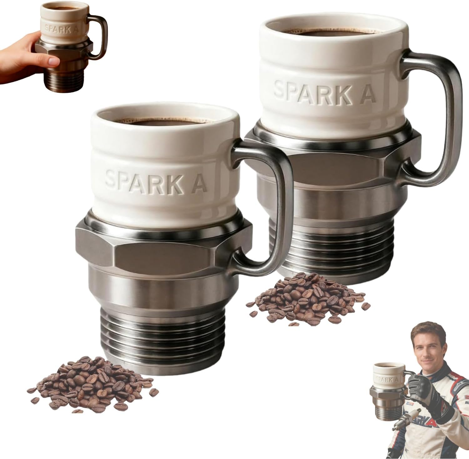 Amazon.com: IntoGalaxy Spark Plug Coffee Mug – Creative Automotive ...
