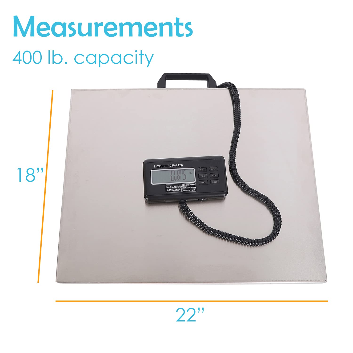 Houseables Digital Postal Scale, Shipping Scales For Packages, 22" x 18 ...
