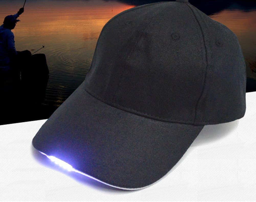 Kisbeibi Baseball Cap, Hands Free LED Baseball Cap Hat, Outdoor Lighted ...
