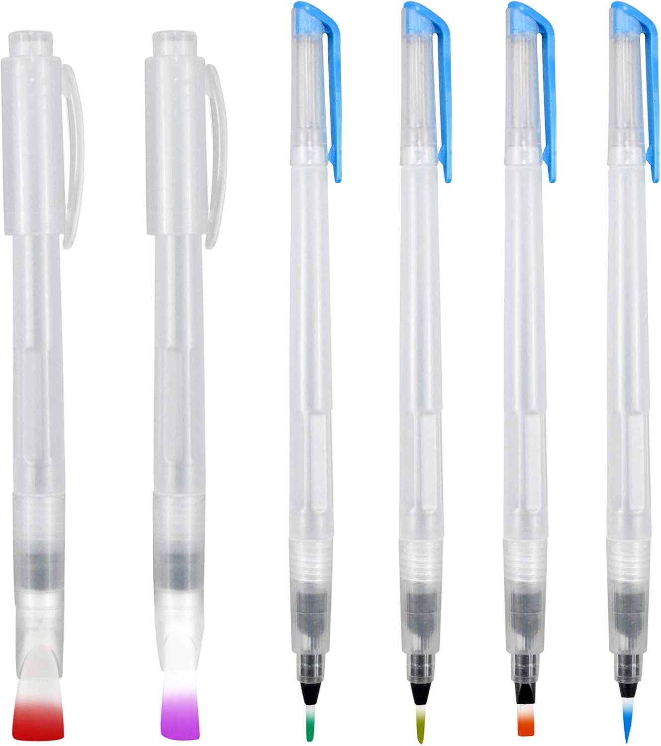 Water Color Brush Pens, Pack of 6 Watercolour Painting Brush Pens ...