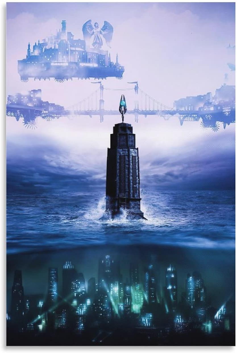 Amazon.com: ENYPOLIS Bioshock Poster Posters & Prints on Canvas Wall ...