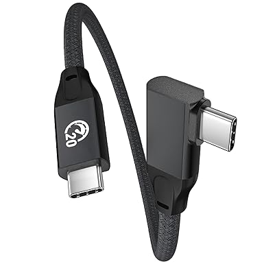 Right Angle USB C Cable 0.5ft, 6 inch 100W Short USBC to USBC Cable, 90 ...