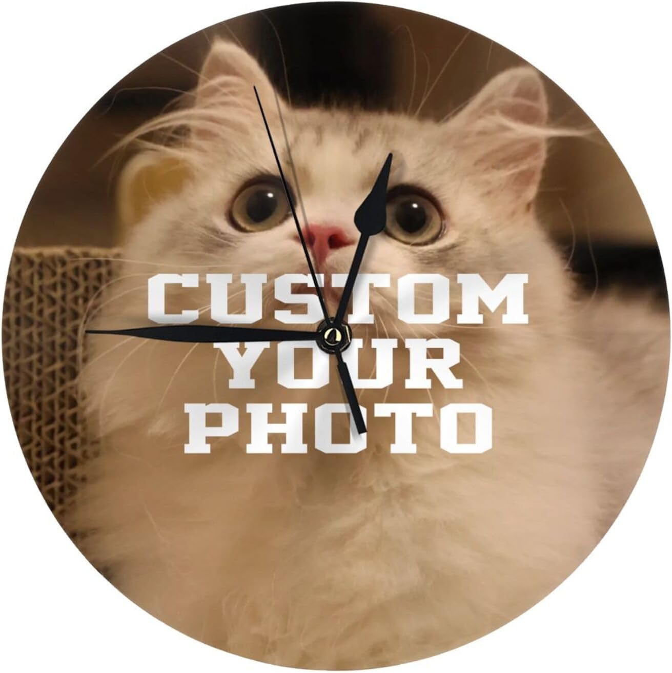 Amazon.com: Generic Personalized Wall Clock, Personalized Photo Wall ...