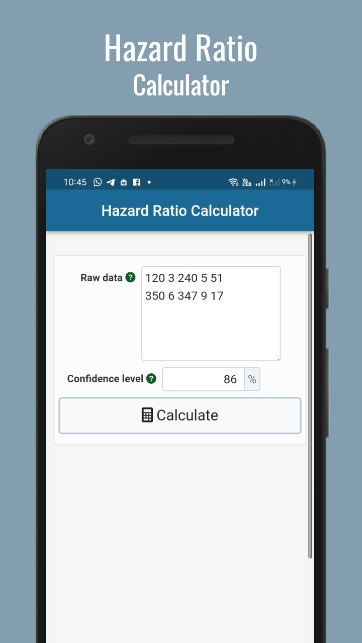 Hazard Ratio Calculator-Amazonアプリストアのアプリ
