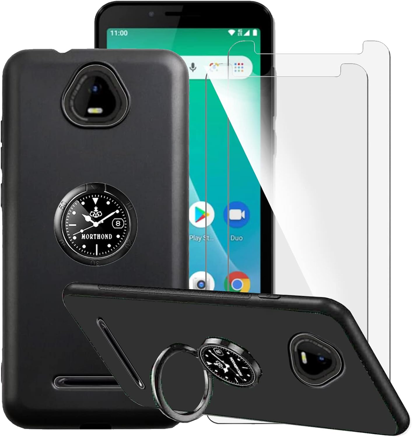 Amazon.com: FLYME.US for SCHOK Volt SV55 SV55216 Case with Screen Protector Tempered Glass (2 ...