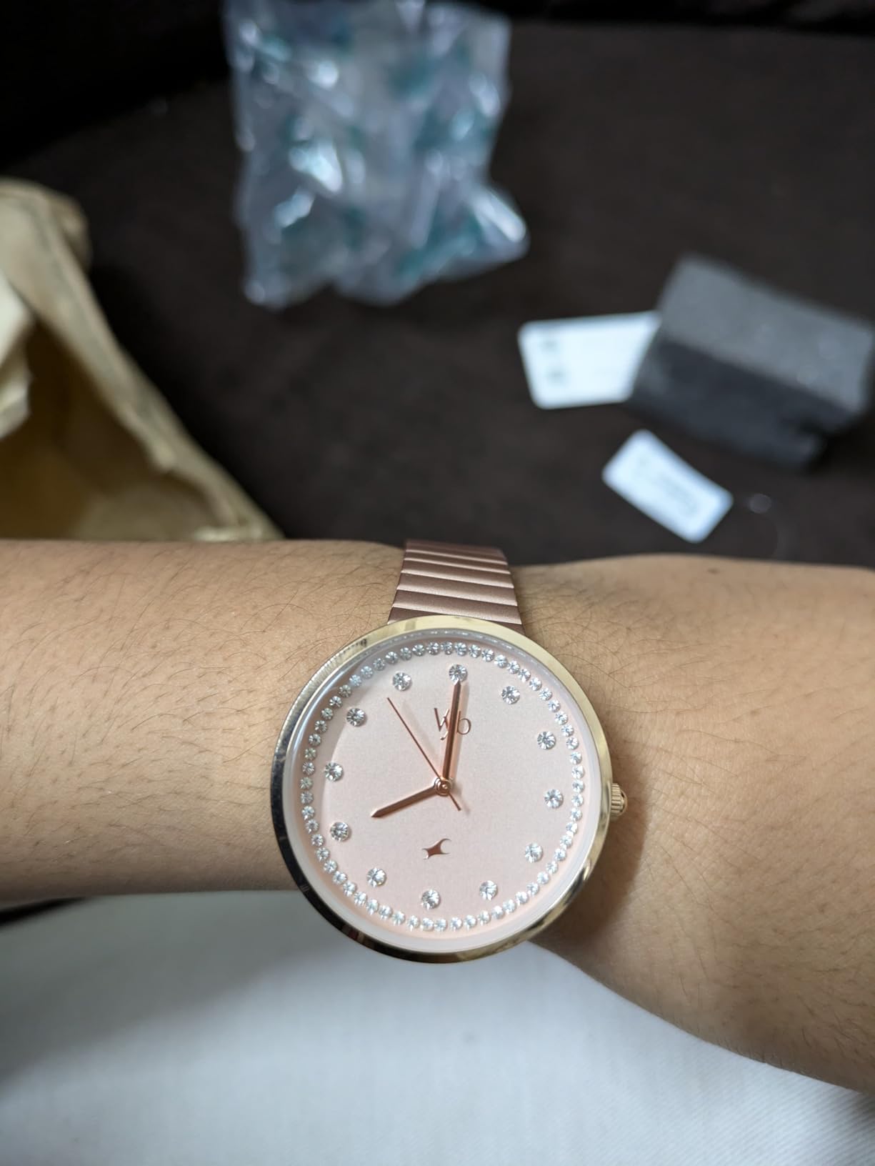 Fastrack Analog Rose Gold Dial Girl's Watch-FV60003WM01W : Amazon.in ...