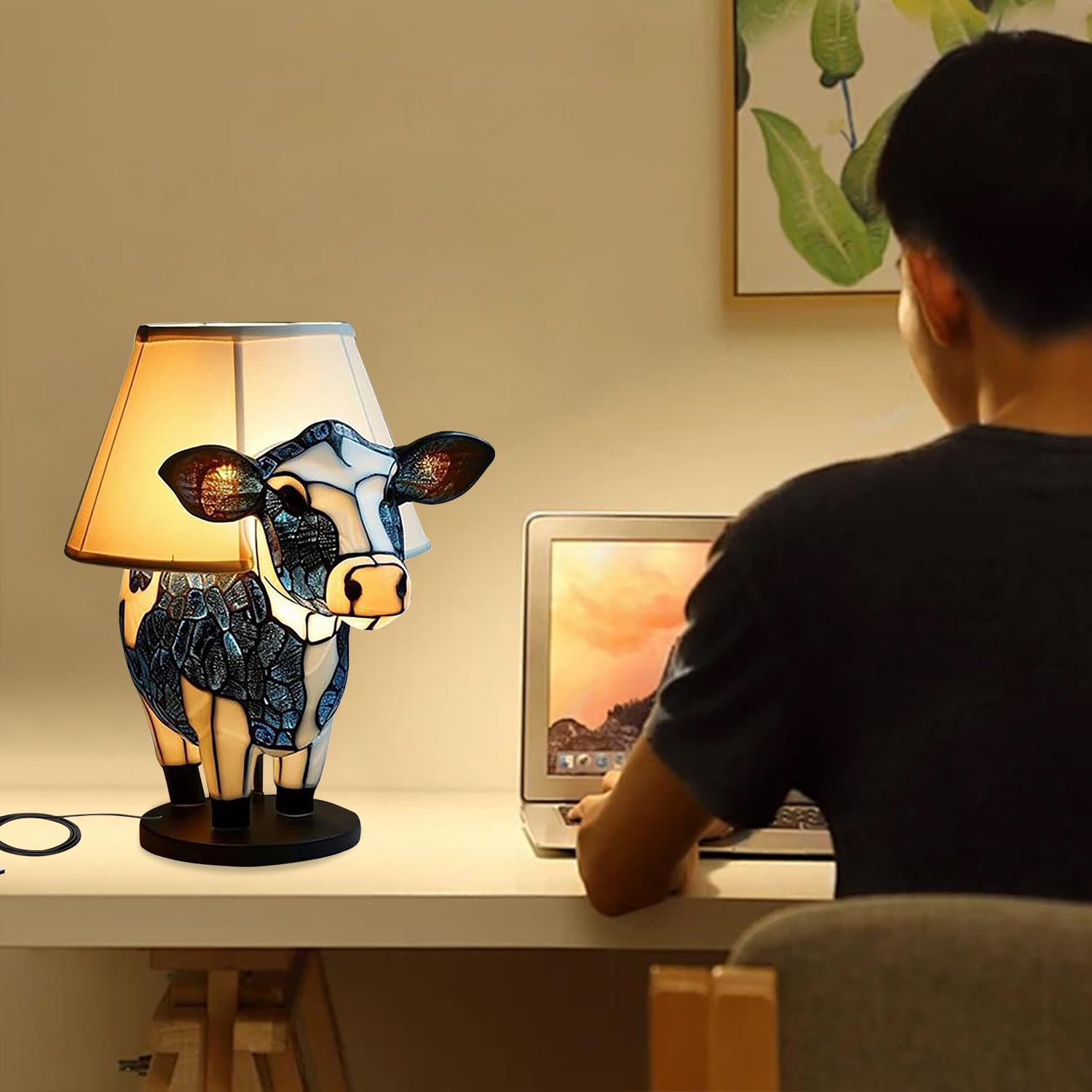 Cow Gifts For Mom 3D Highland Cow Table Lamp - Cute Animal Night Light ...
