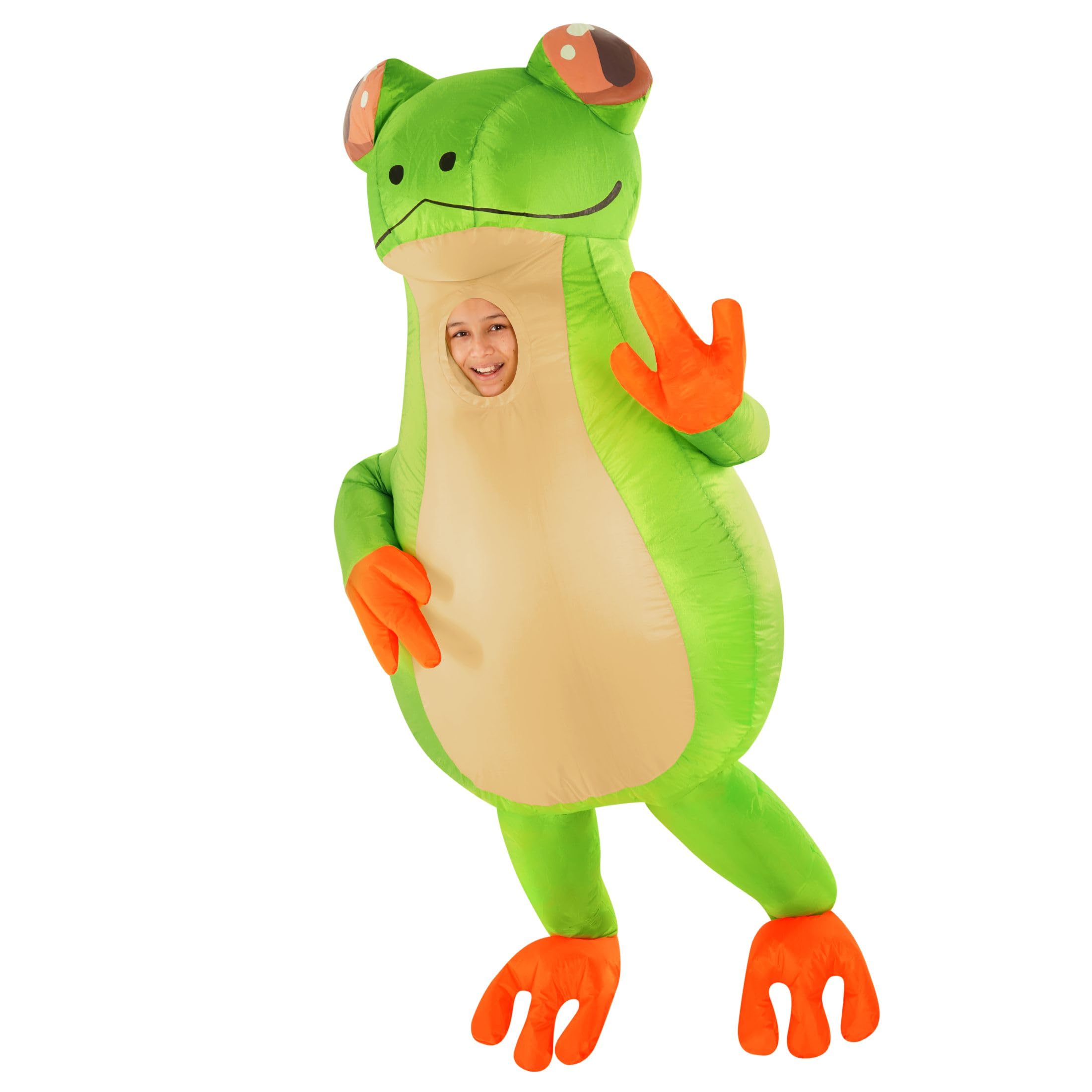 Amazon.com: Morph Frog Costume For Kids, Inflatable Frog Costume, Green ...
