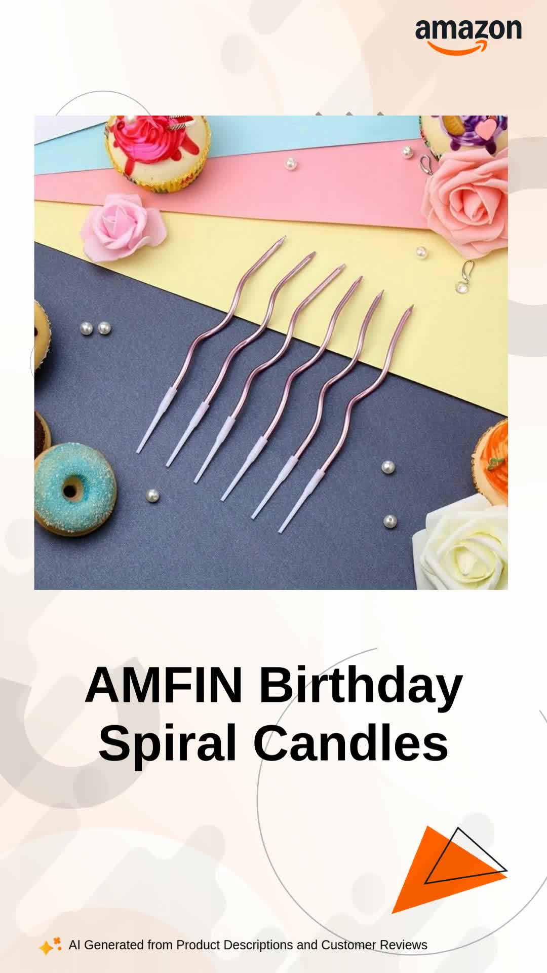 Watch AMFIN Birthday Spiral Candles on Amazon Live