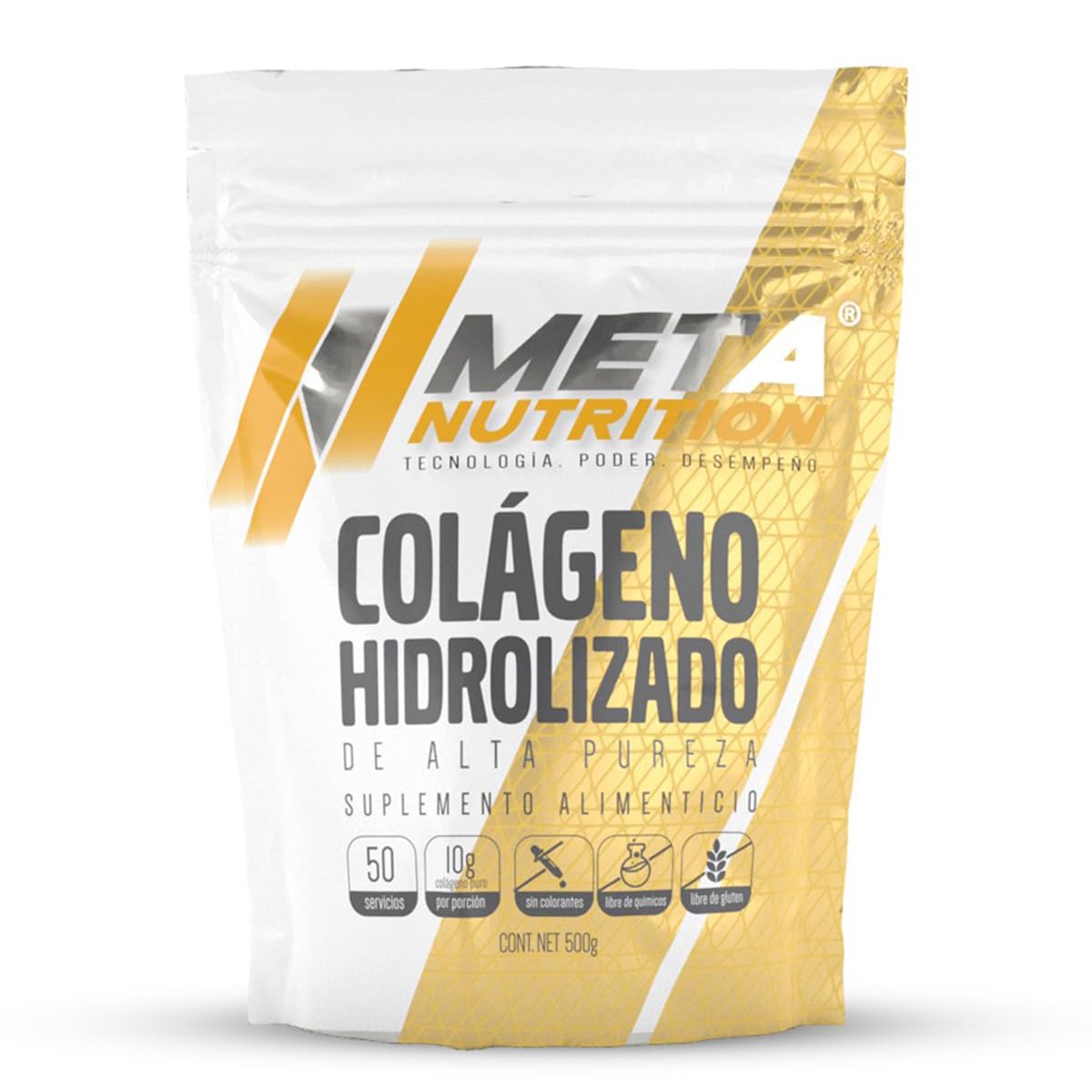 Meta Nutrition, Colágeno Hidrolizado Español, de Alta Pureza, 500 g ...