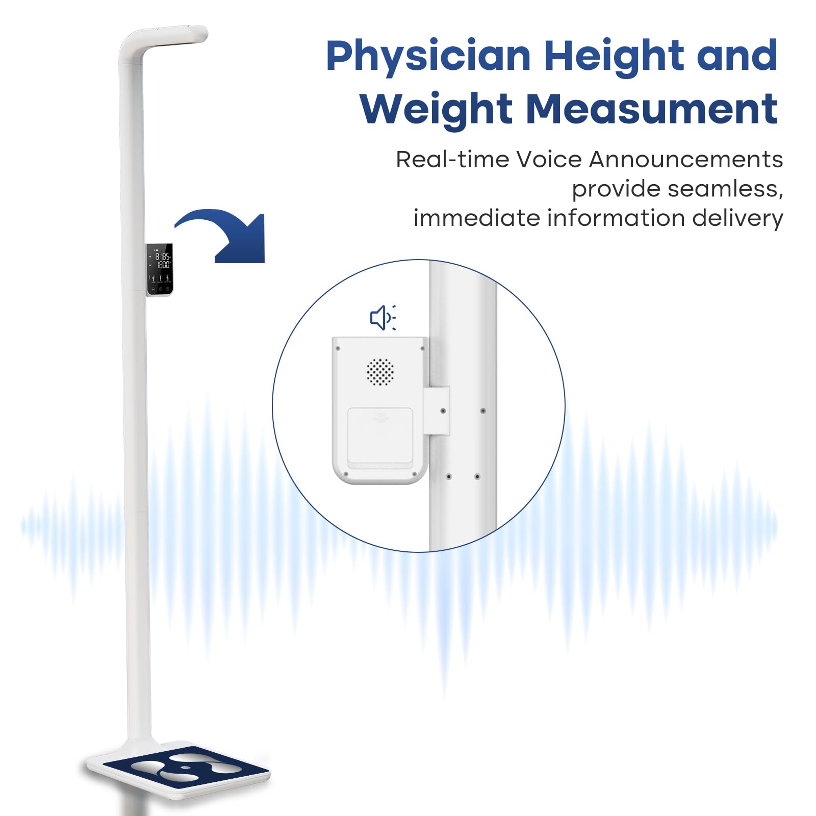Snapklik.com : Digital Physician Scale BMI: Ultrasonic Electronic ...