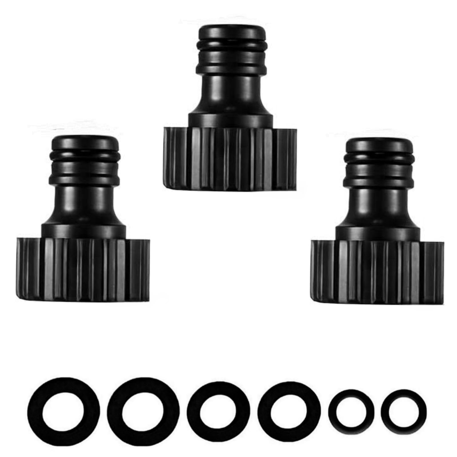 YAAVAAW 3Pack Garden Tap Connector Hose Tap Adapter 3/4inch,Outdoor ...