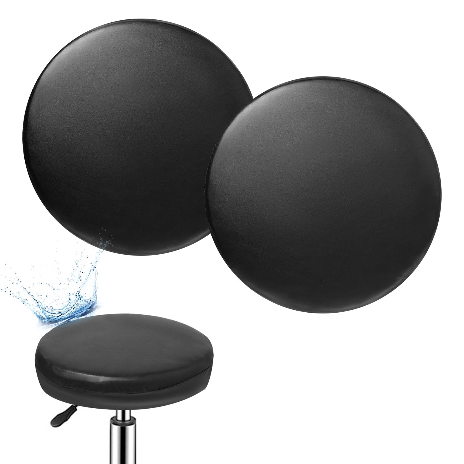 Amazon.com: SynHHergyx 2 Pcs Round Bar Stool Cushion Waterproof Stool ...