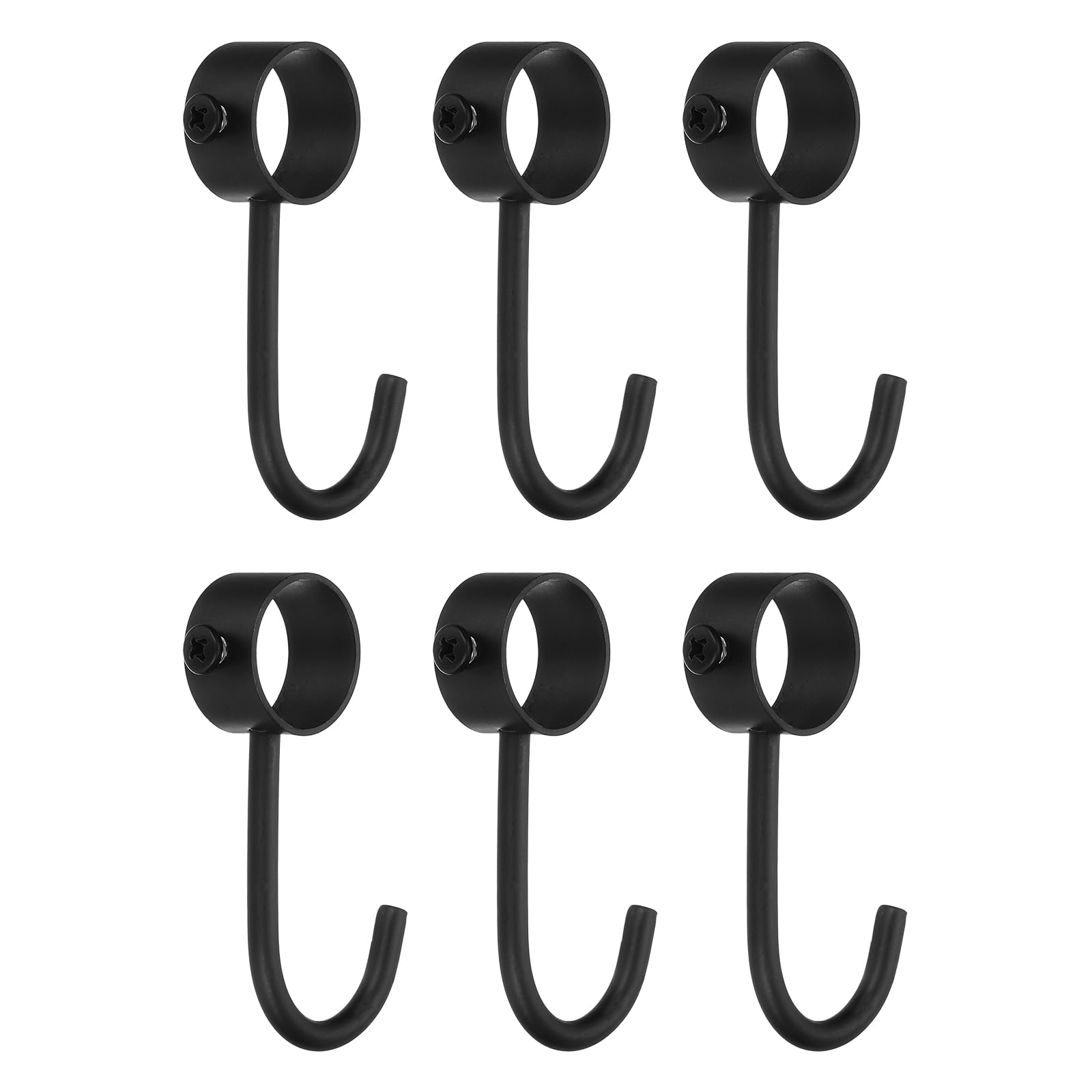 Amazon.com: uxcell 6Pcs Pipe Rod Hooks, Stainless Steel 22mm/0.87 ...
