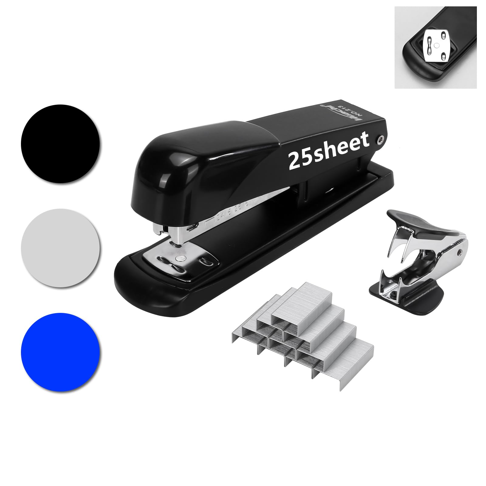 Amazon.com : Yorhoen Office Stapler for Desk with Staples,25 Sheet ...