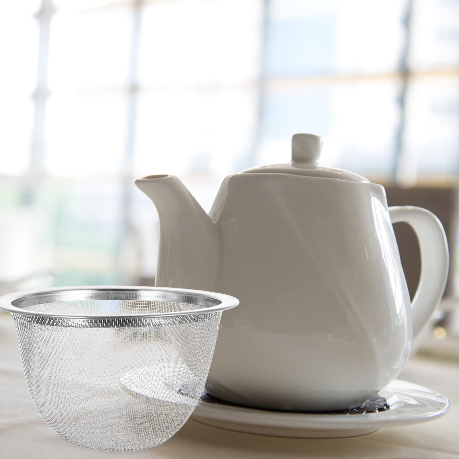 Metal Tea Infuser Premium Stainless Steel Fine Mesh Tea Infuser - Quite ...