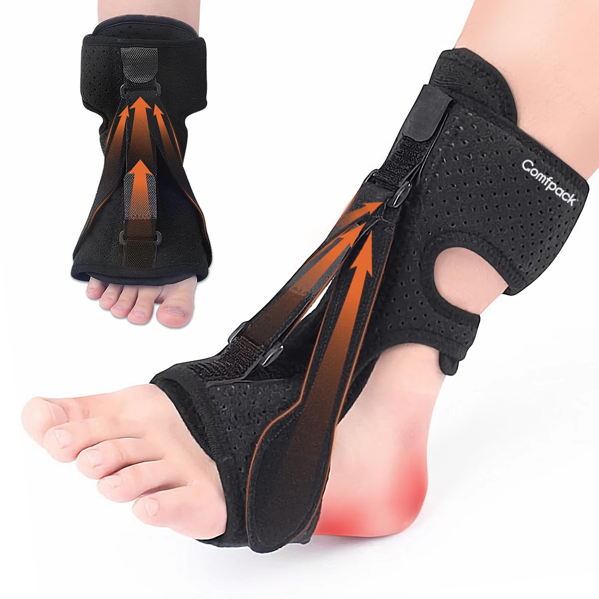Strassburg Sock BraceAbility Plantar Fasciitis Night Splint Sock - Soft ...