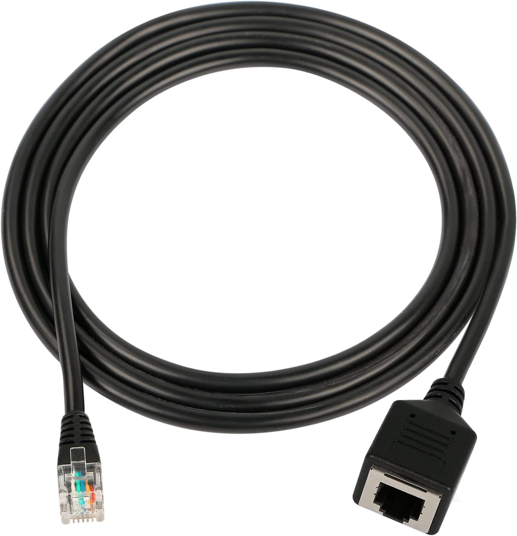 Modular cable RJ12, InLine®, M/M, 6P6C, 2m: Amazon.co.uk: Electronics ...
