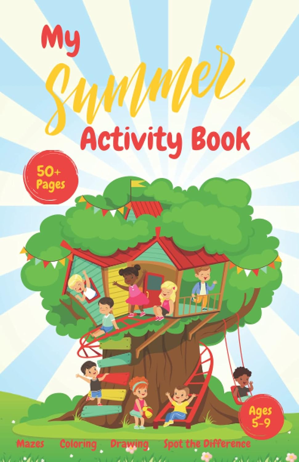 My Summer Activity Book: 8x5" Easily Portable Activity Book for Kids ...