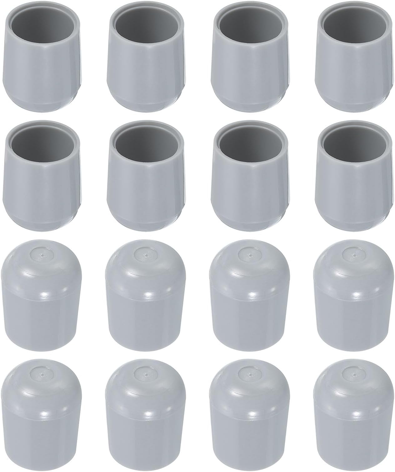 uxcell Chair Leg Floor Protectors, 16pcs 3/4" - Plastic Round Chair Leg ...