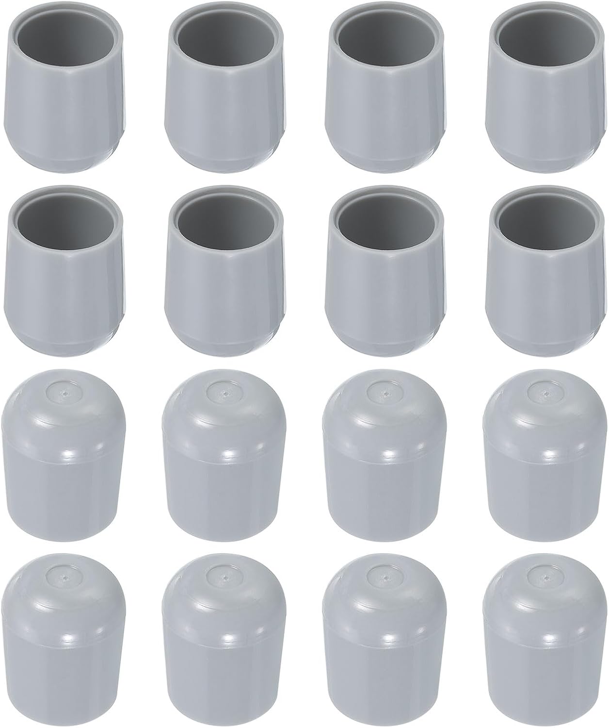 uxcell Chair Leg Floor Protectors, 16pcs 3/4" - Plastic Round Chair Leg ...