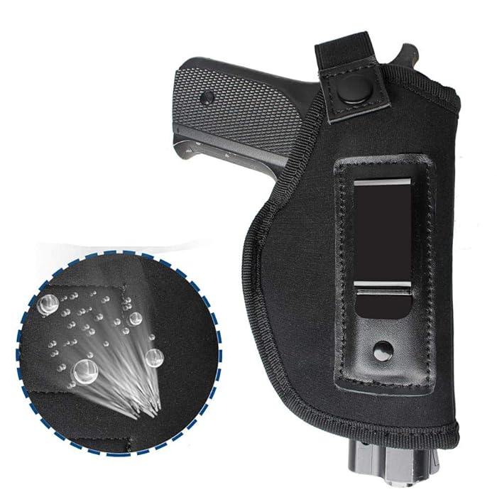 Buy Gexgune IWB Nylon Neoprene Holster Black Concealed Belt Gun Holster ...