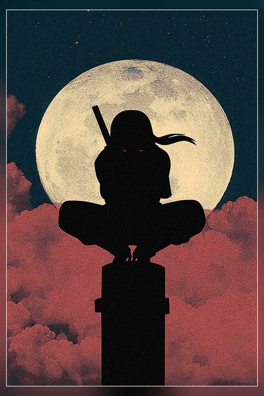 POSTERNEST Itachi Uchiha Anime Fanart Moon Naruto Sasuke Sharingan ...