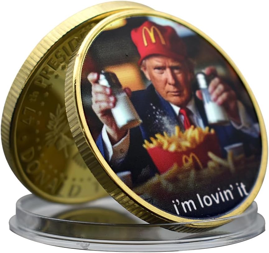 Amazon.com: 2024 New Donald Trump Commemorative Coin I'm Lovin It Metal ...