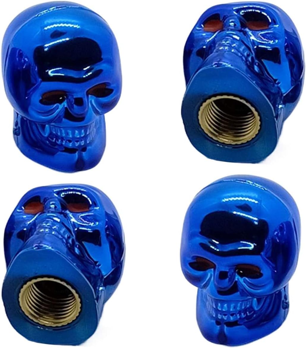 Amazon.com: 4PCS Skull Style Tire Valve Stem Caps, Antirust Copper Core ...