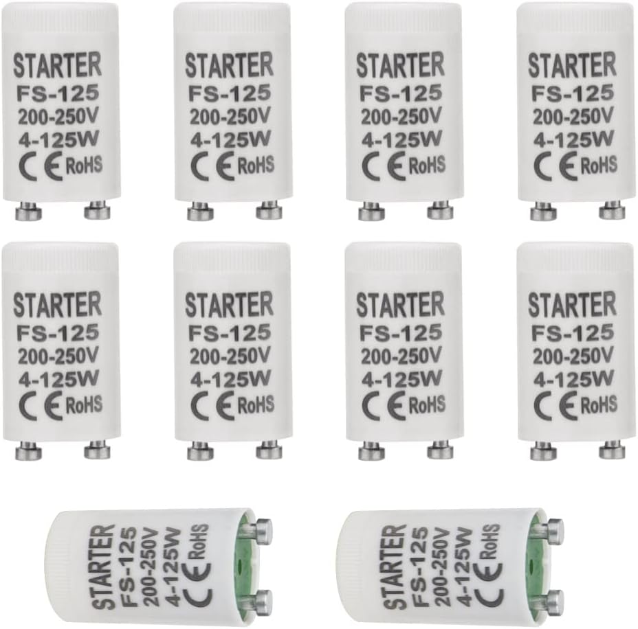 BlueXP 10 Pack Fluorescent Light Starter Switches 4-125 W Longlife ...