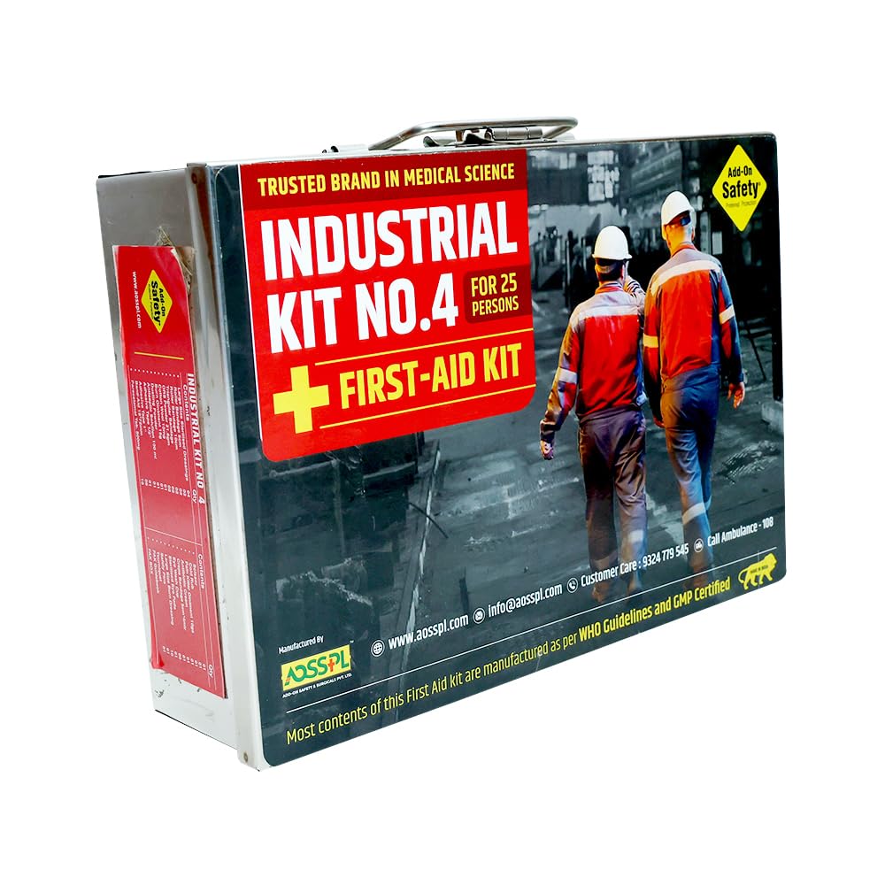 Add-on Safety Industrial First Aid Kit No. 4 (with all the items inside ...