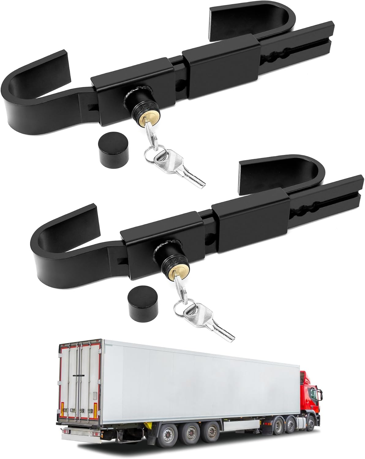 Amazon.com: QWORK Shipping Container Lock, 2 Pack 9.8" to 17.3 ...