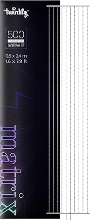 Amazon.com: Twinkly Matrix Light Curtain, 500 LED's High Density, Smart ...