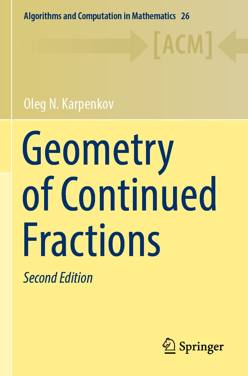 Amazon | Geometry of Continued Fractions (Algorithms and Computation in Mathematics, 26 ...