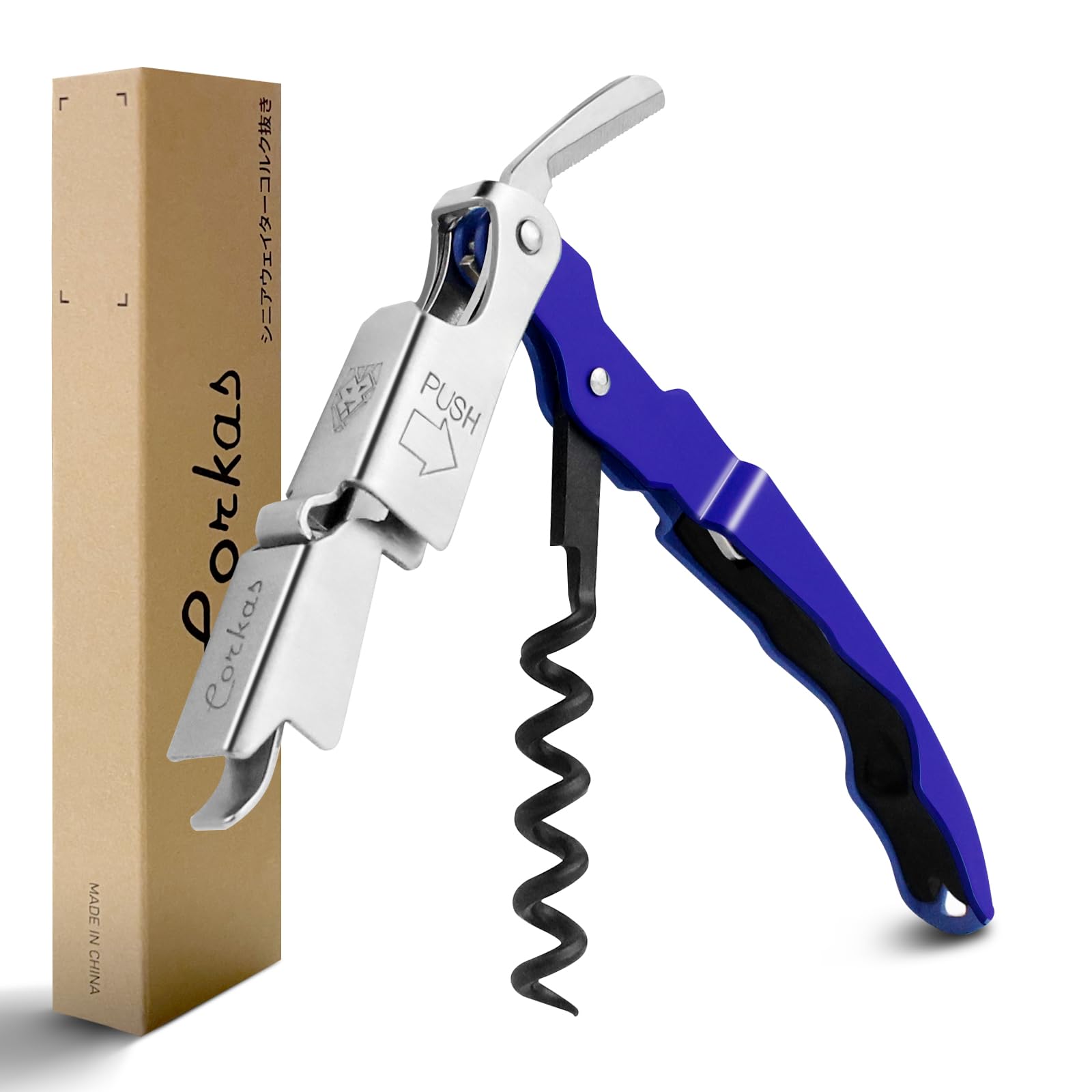 Snapklik.com : CORKAS Wine Opener, Professional Waiters Corkscrew, All ...