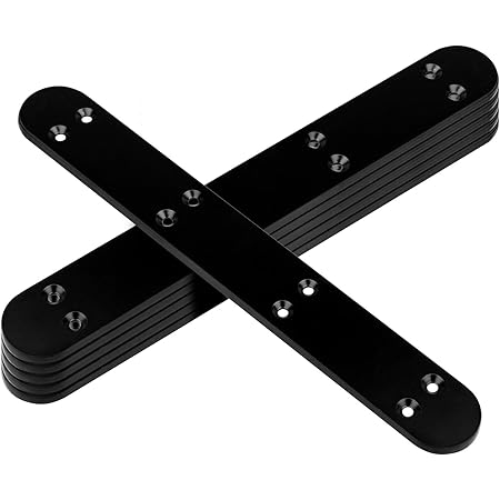 Amazon.com: 12Pcs Black Mending Plate, 10” Flat Straight Braces Heavy ...