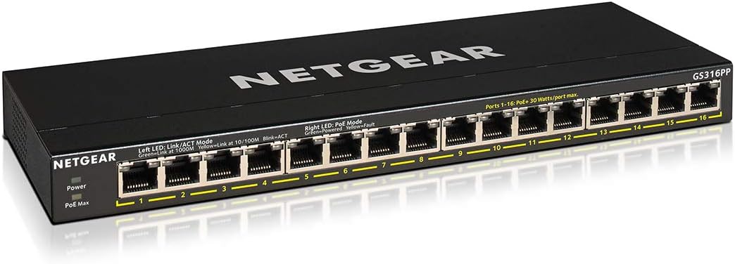 Amazon.com: NETGEAR 52-Port PoE Gigabit Ethernet Smart Switch (GS752TP ...