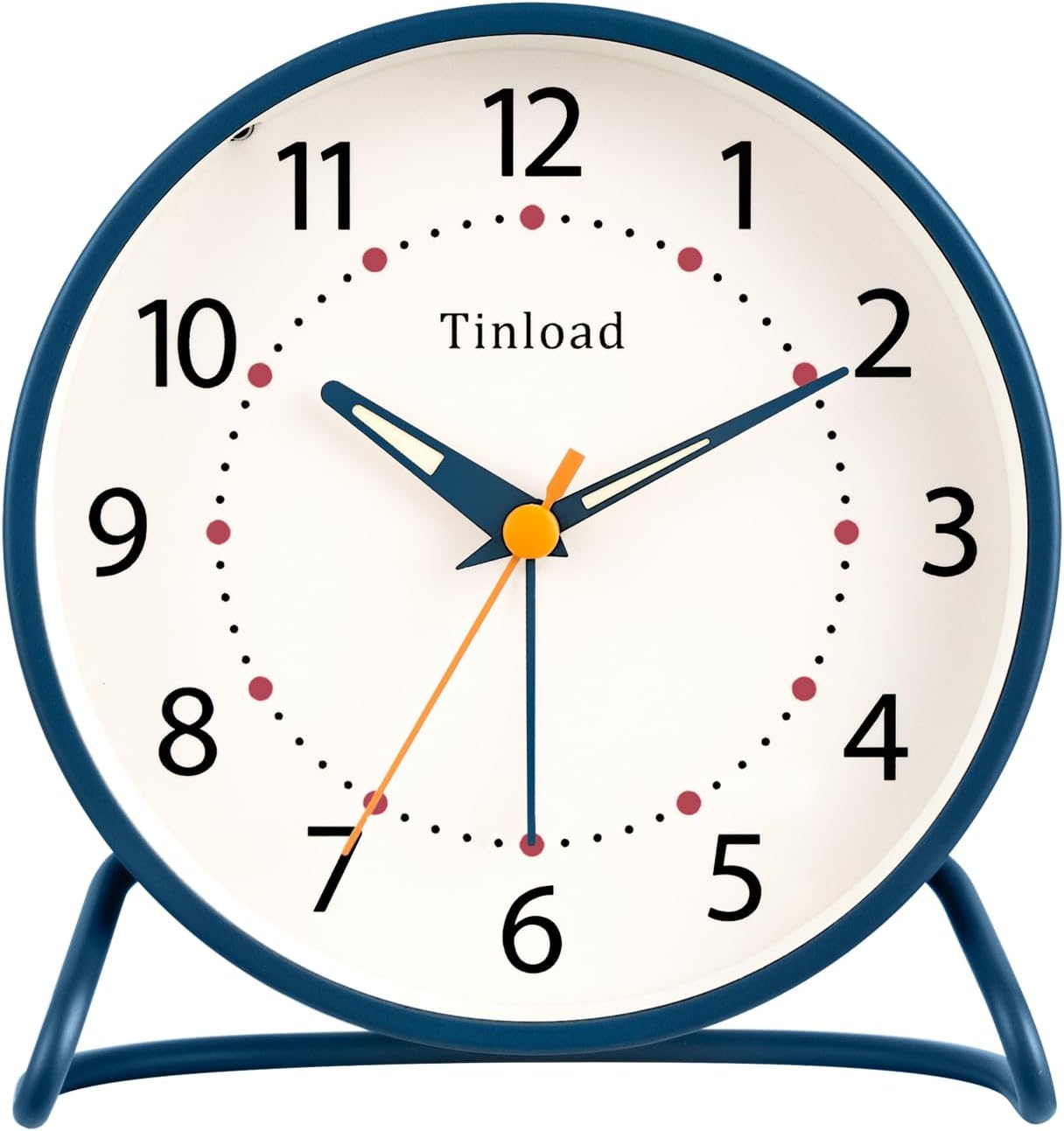 Amazon.com: Tinload 4.5" Antique Retro Analog Alarm Clock, Small Silent ...