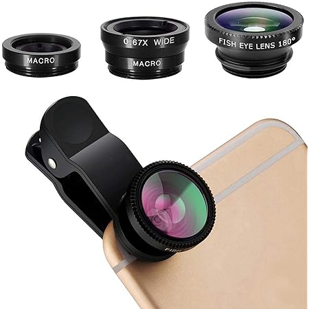 Adcom 5 in 1 Mobile Phone Camera Lens Kit - Compatible with All iOS ...