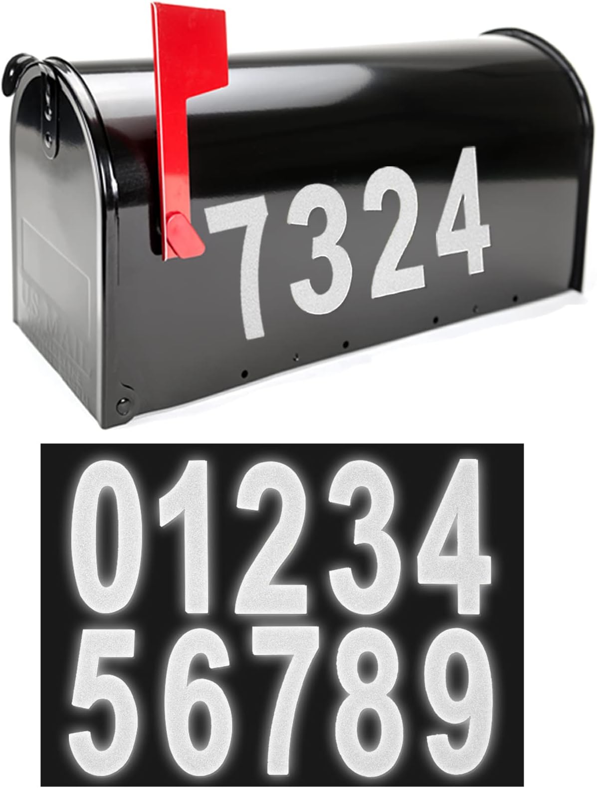 Amazon.com: Mailbox Numbers, Reflective Mailbox Numbers for Outside ...