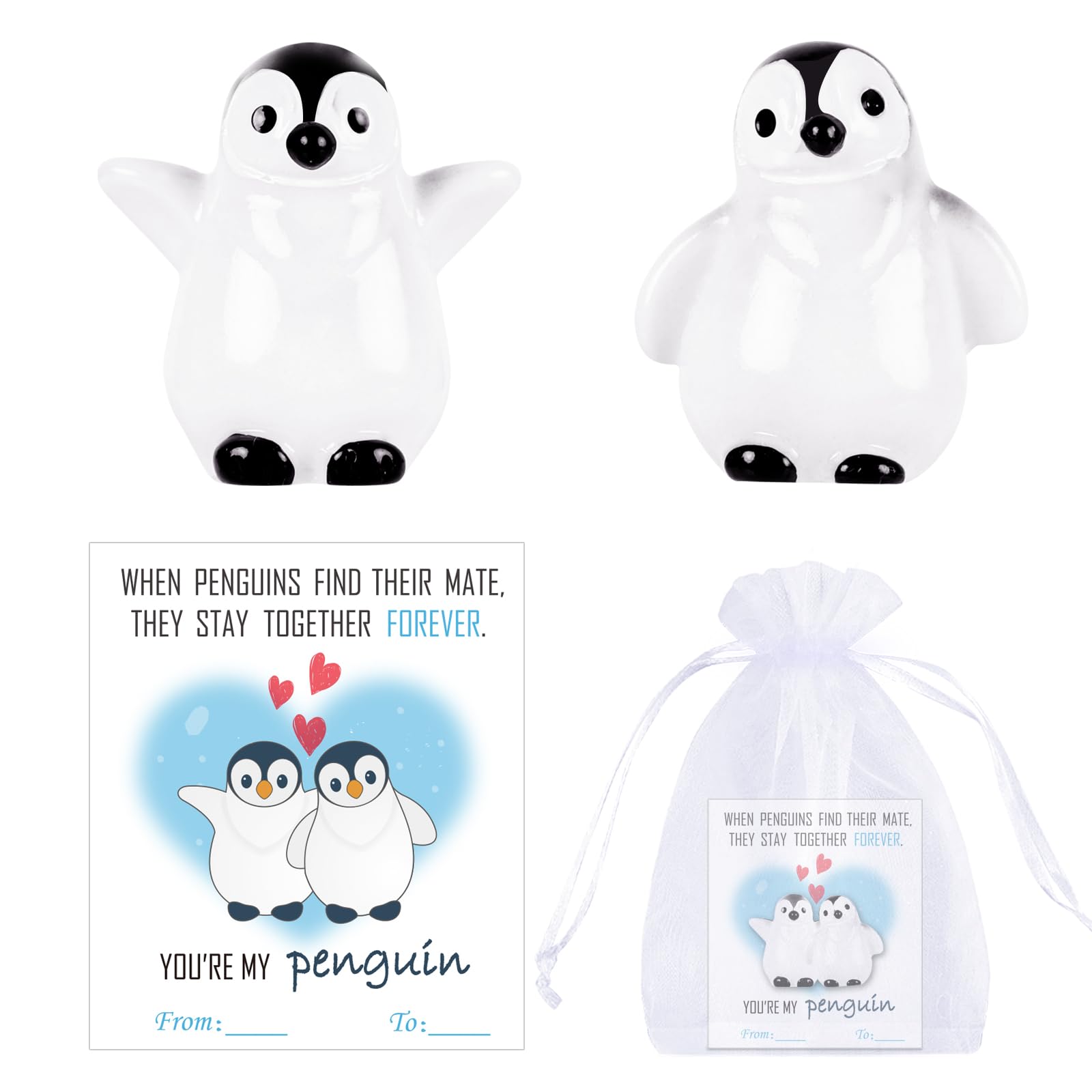 Amazon.com: EYNDYN Valentine's Day Penguin Gift for Girlfriend ...