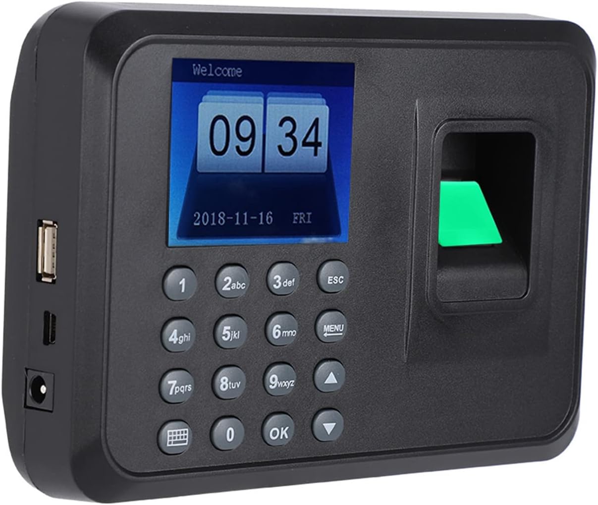 2.4inches TFT LCD Screen Fingerprint Time Clock Attendance Machine ...